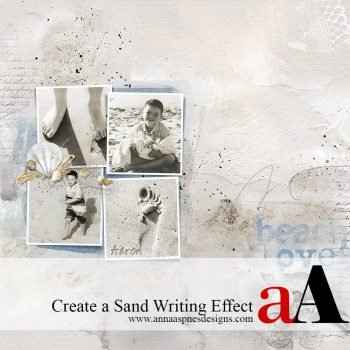 Create a Sand Writing Effect - Anna Aspnes Designs