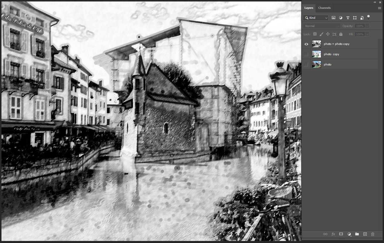 Create a Charcoal Pencil Photo Effect - Anna Aspnes Designs