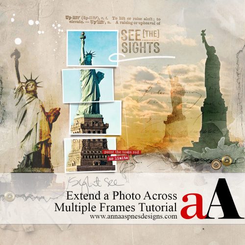 Extend a Photo Across Multiple Frames - Anna Aspnes Designs